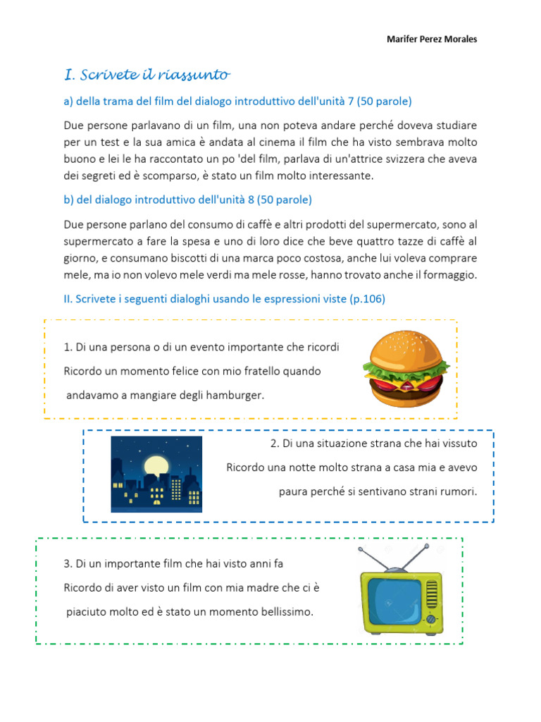 Compito 1 - Unità 3 | PDF