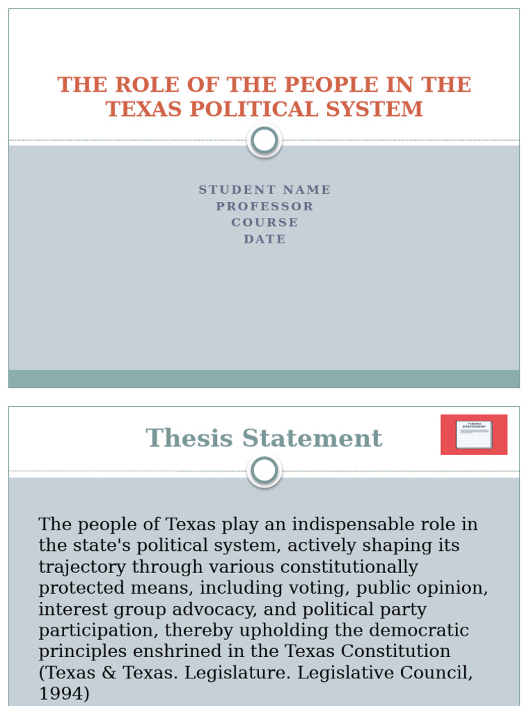 Texas Political System | PDF