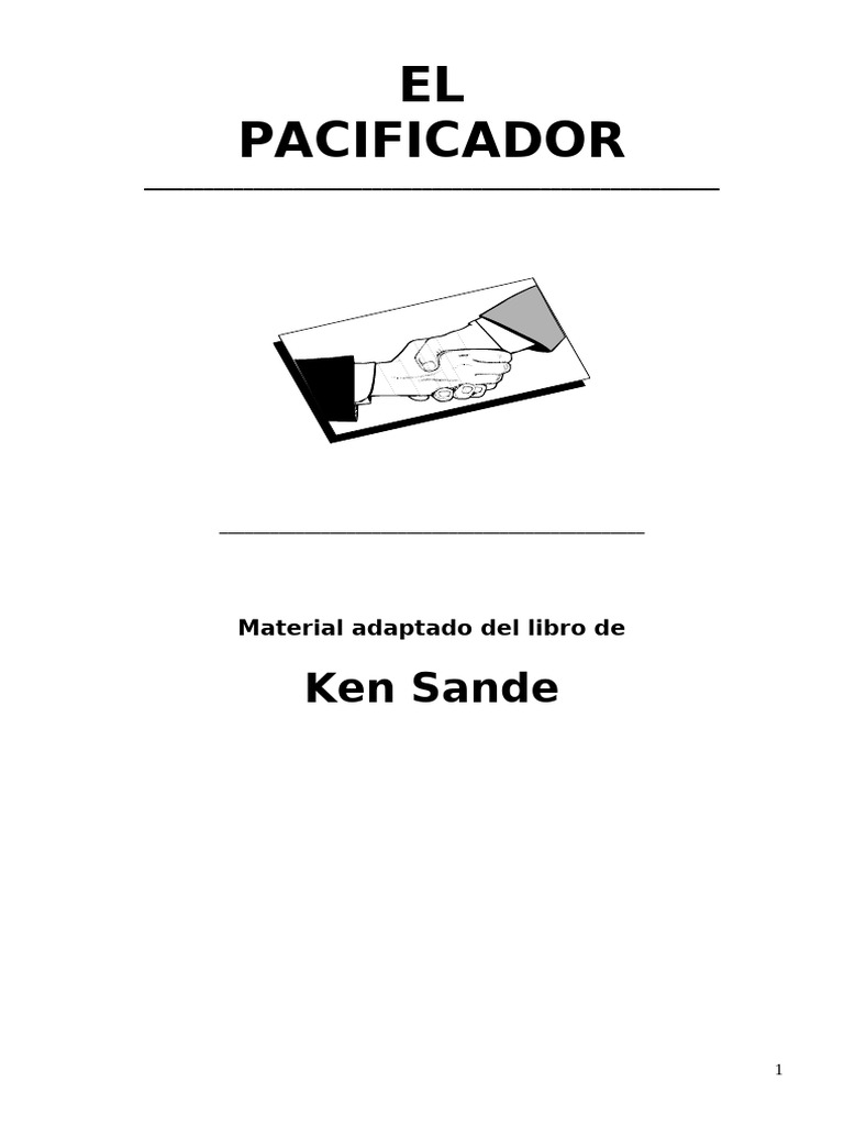 Estrategias de Pacificación según Ken Sande | PDF | Cristo (título) | Paz