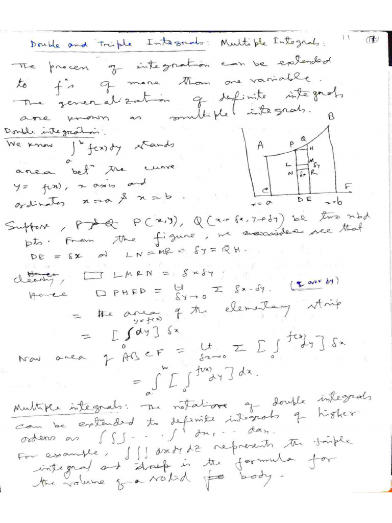 Double and Triple Integral | PDF