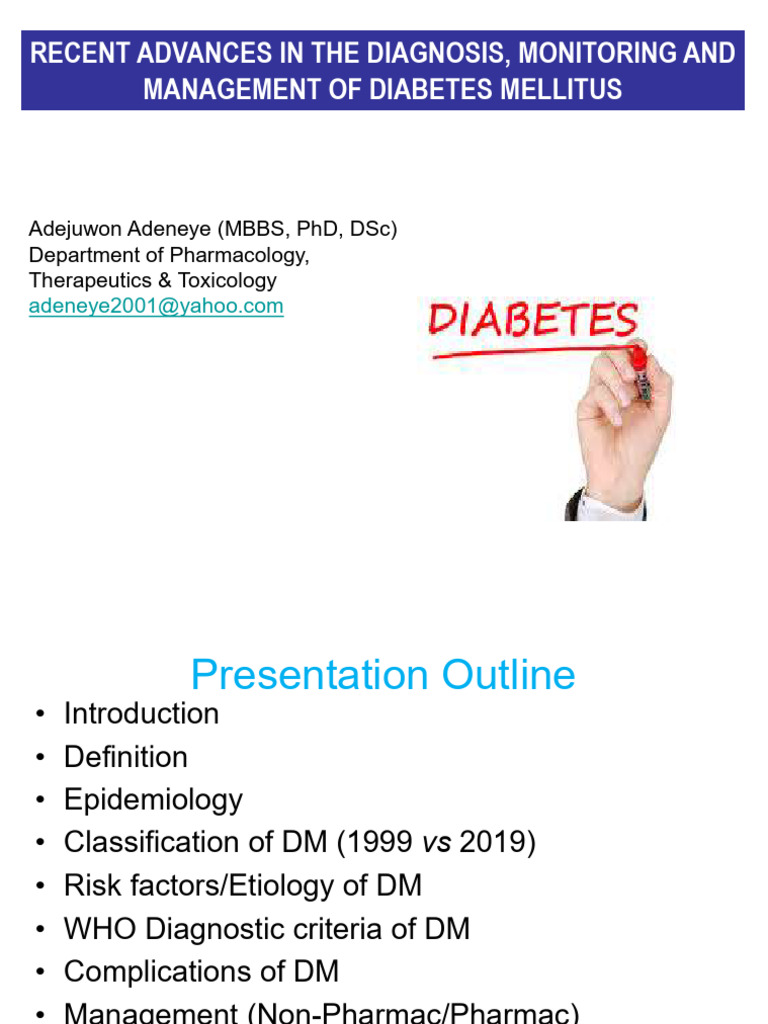 Diabetes PPT Presentation | PDF