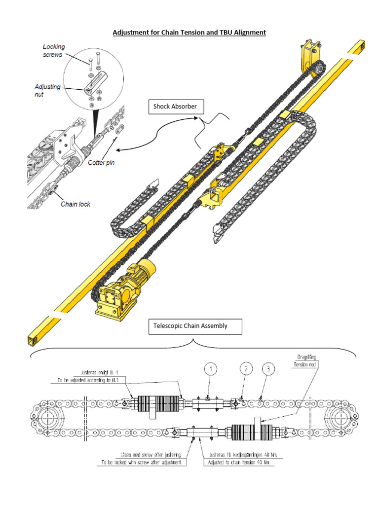 3 Adjustment For Chain Tension and TBU Alignment - Rev2 | PDF