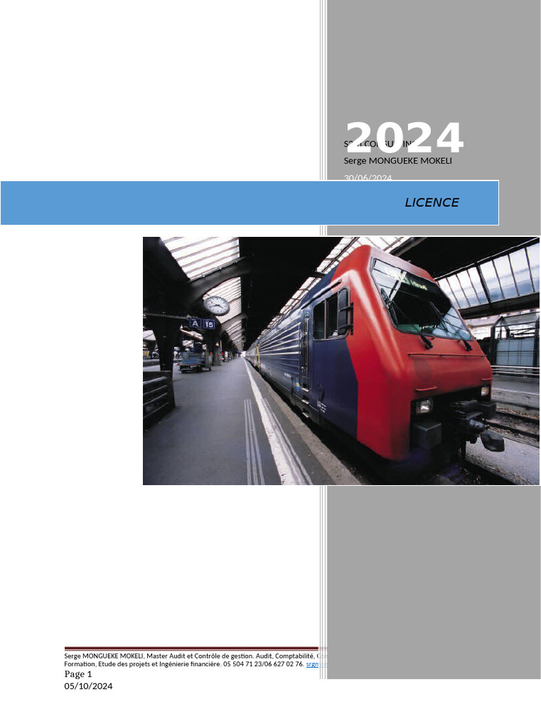 Audit Comptable Et Financier 2023-2024 | PDF