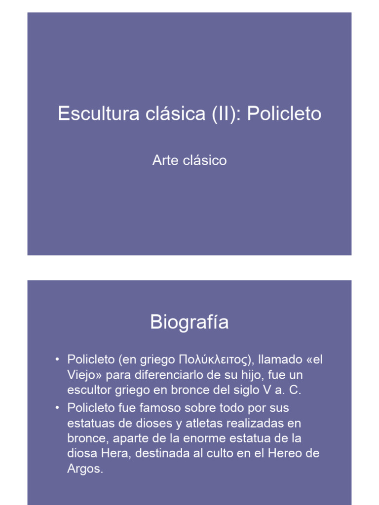 Policleto | PDF