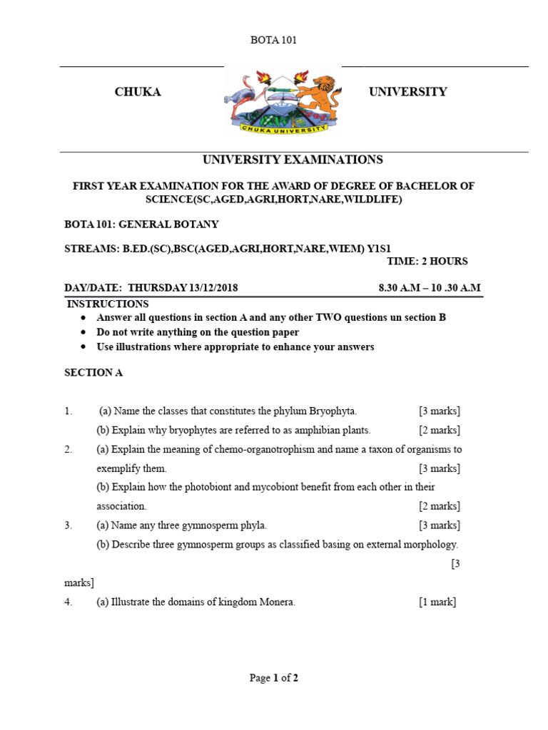 Bota 101 | PDF | Botany | Biological Classification