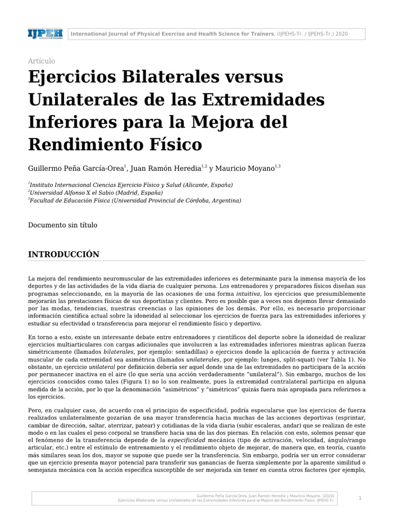 Unilaterales VS Bilaterales (Iicefs 2020) | PDF