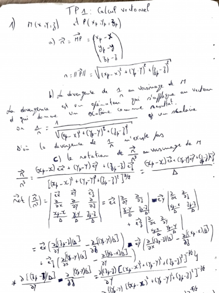 Résolution - Exo. Calcul Vectoriel | PDF