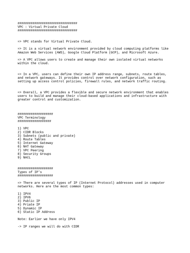 17 - Aws VPC | PDF | Ip Address | Home & Garden 17 - Aws VPC | PDF | Ip Address | Home & Garden