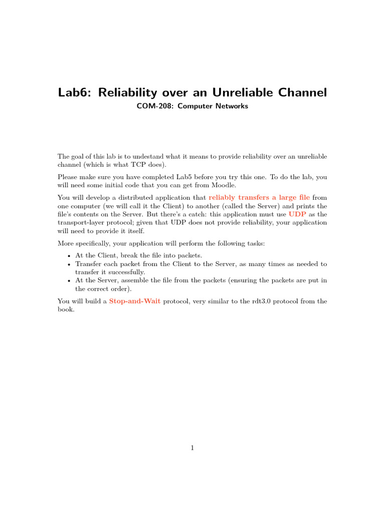 Lab6 Description | PDF