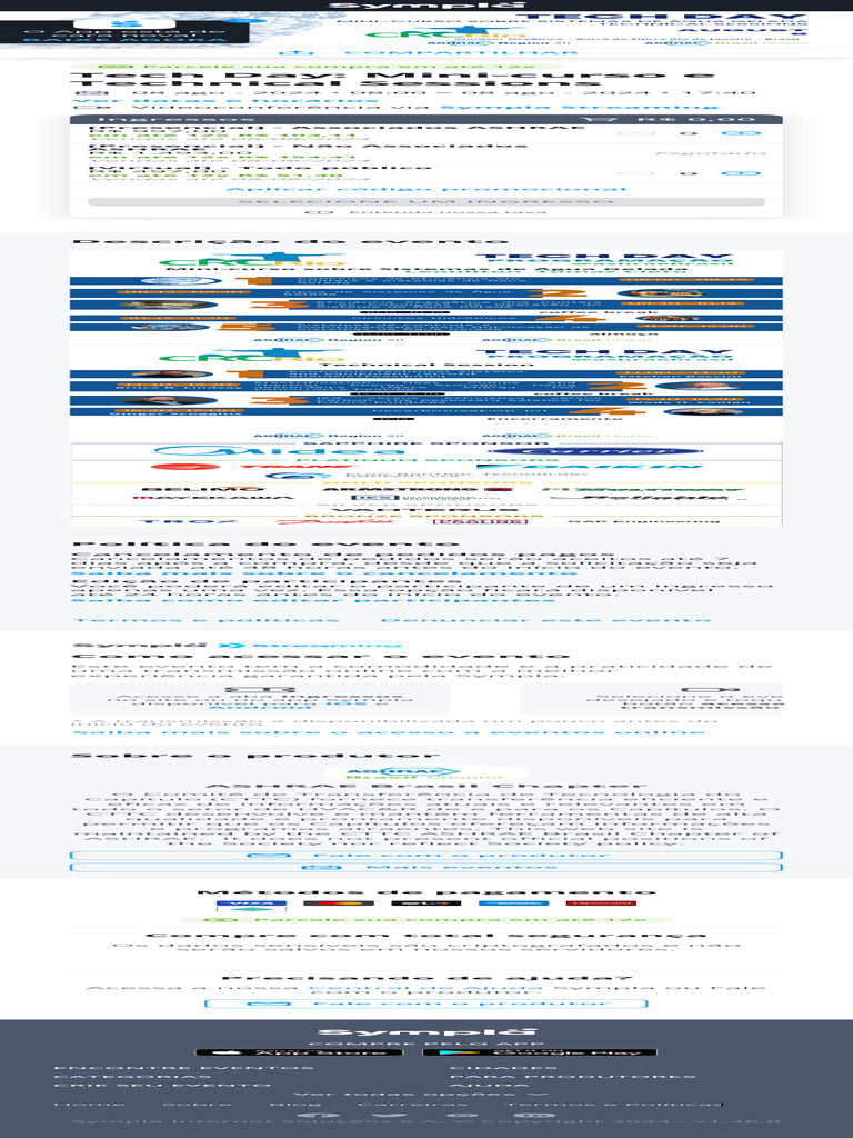 Tech Day Mini-Curso e Technical Sessions - Online - Sympla | PDF