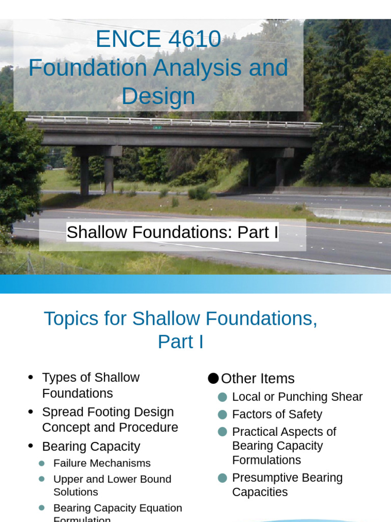 4610-sl2 Shallow Foundation | PDF