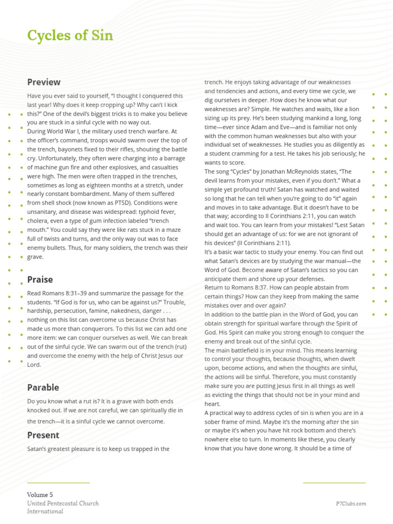 Cycles of Sin | PDF