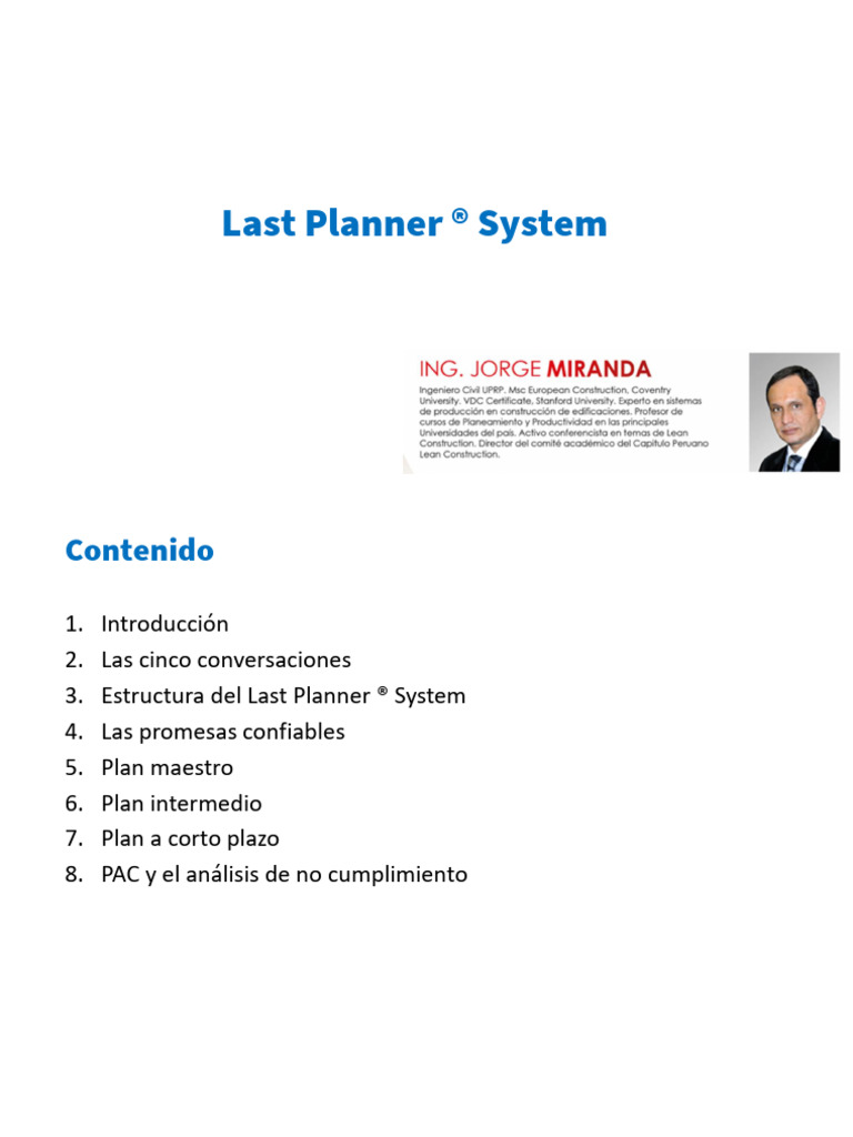 Last Planner System | PDF