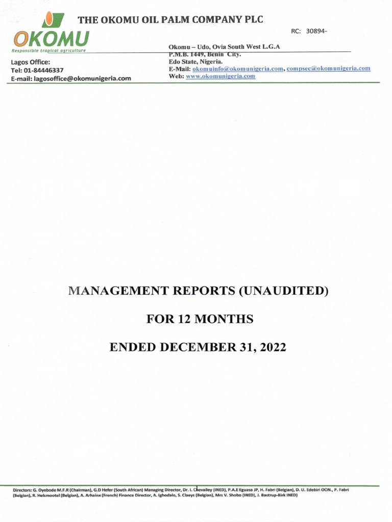 Financial Statement 2022 Full | PDF