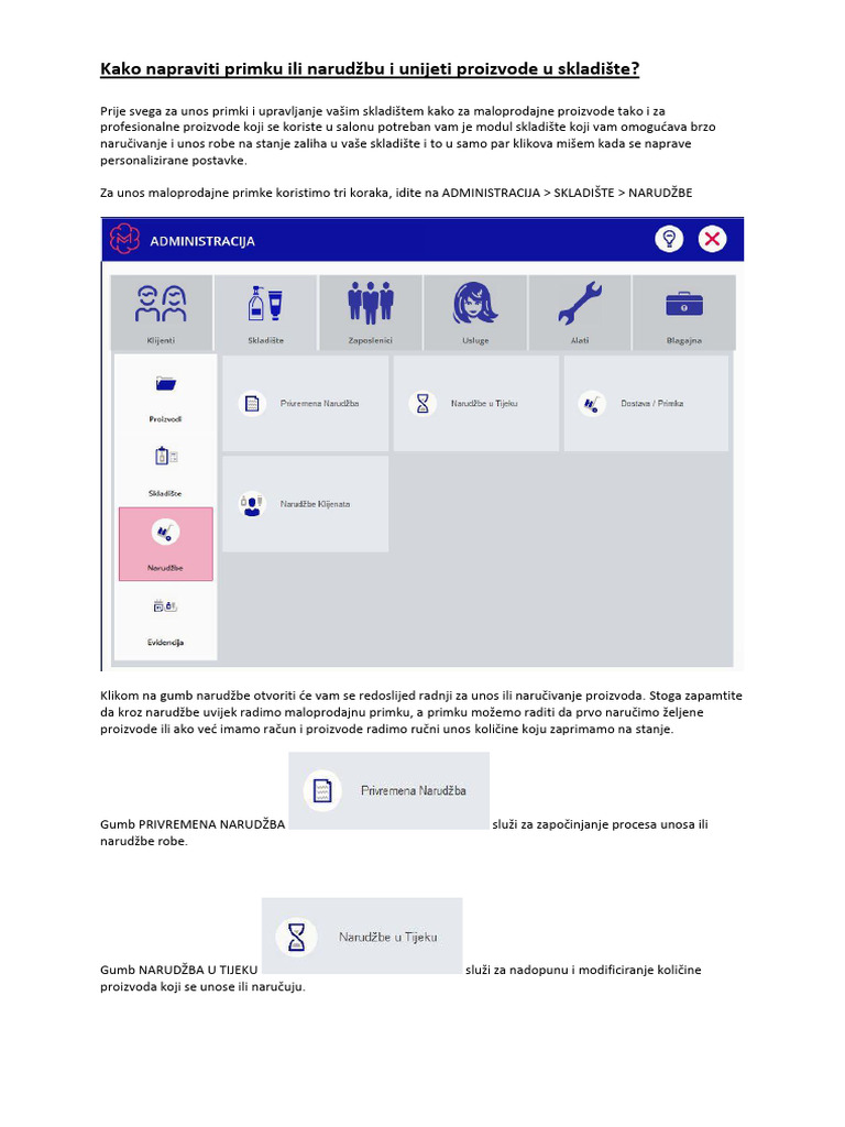 Kako-napraviti-primku-i-unjeti-proizvode-u-skladiste-1 | PDF