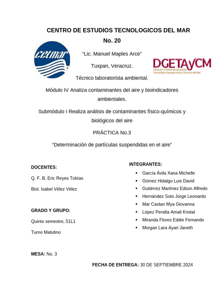 reporte de pract 3 sin resultados | PDF