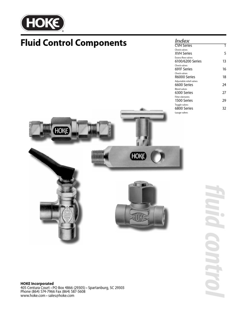 HOKE 79020 Fluid Components | PDF