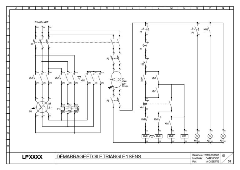 Démarrage-étoile-triangle-1-sens | PDF