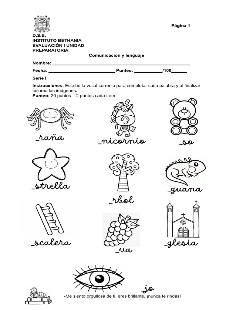 Evaluación 2024-CL1-Preparatoria-Miss Paula | PDF