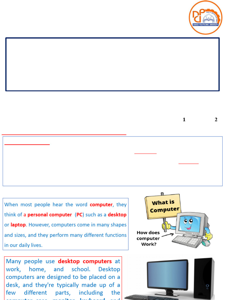 Computer Essential Lec001and002 | PDF