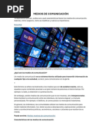 Clasificación de Los Medios de Comunicación - Giuliana Cartagena | PDF | Medios de comunicación ...