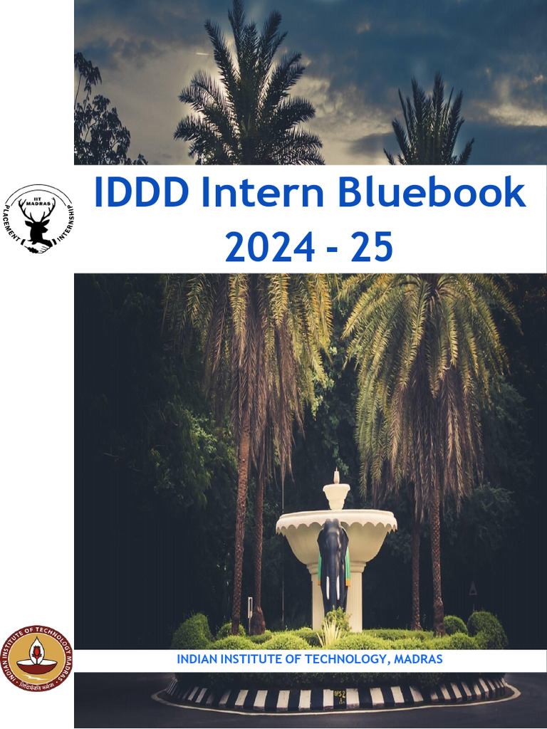 IDDD-Internship-Bluebook-2024-25 Iitm | PDF
