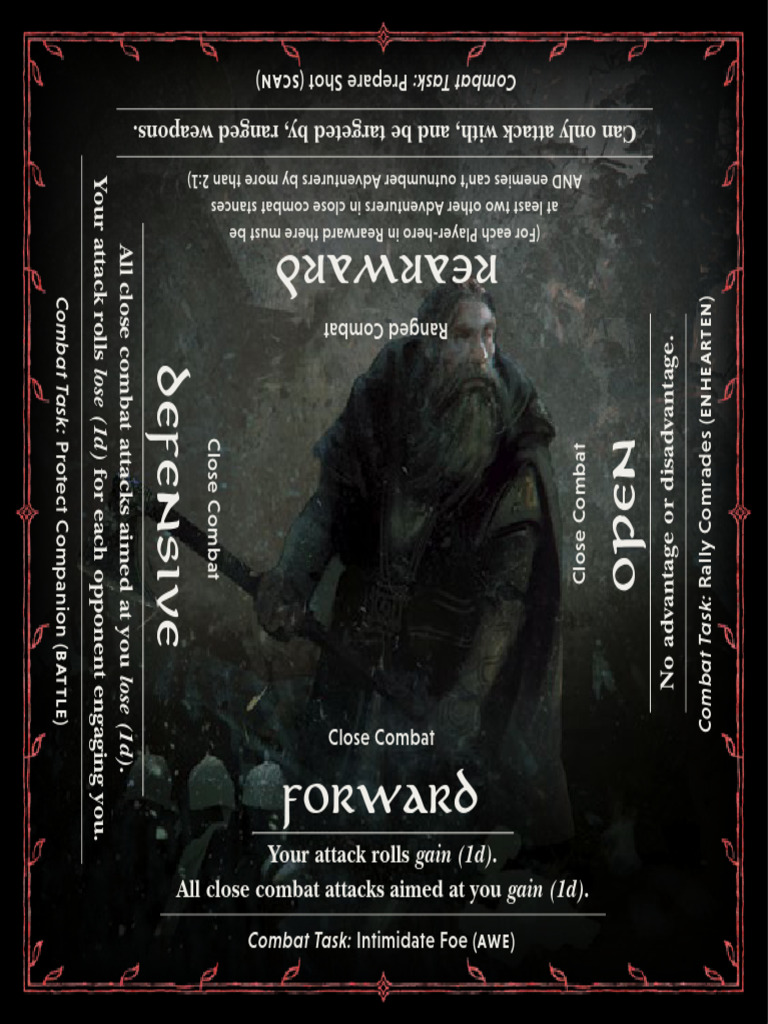 TOR Starter Set Stance and Journey Card | PDF