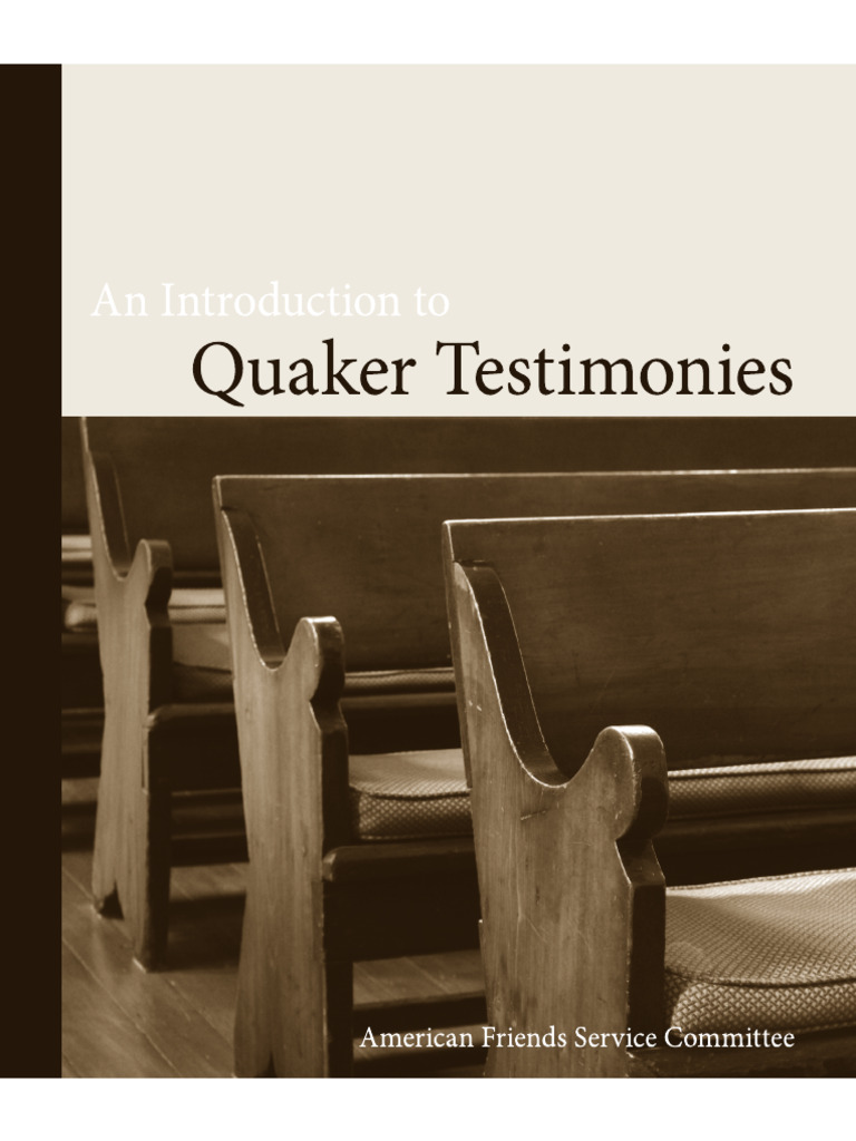 AFSC Quaker Testimonies | PDF