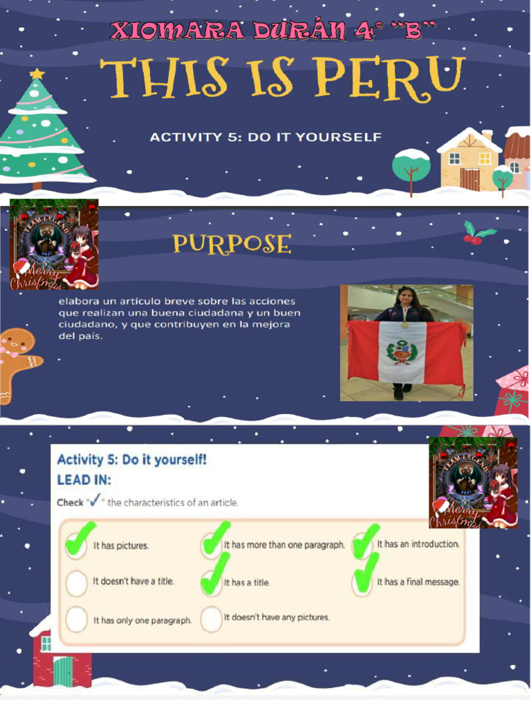 exp.9 act.5 Ingles XIOMARA DURÁN-TEAM LEGEND | PDF