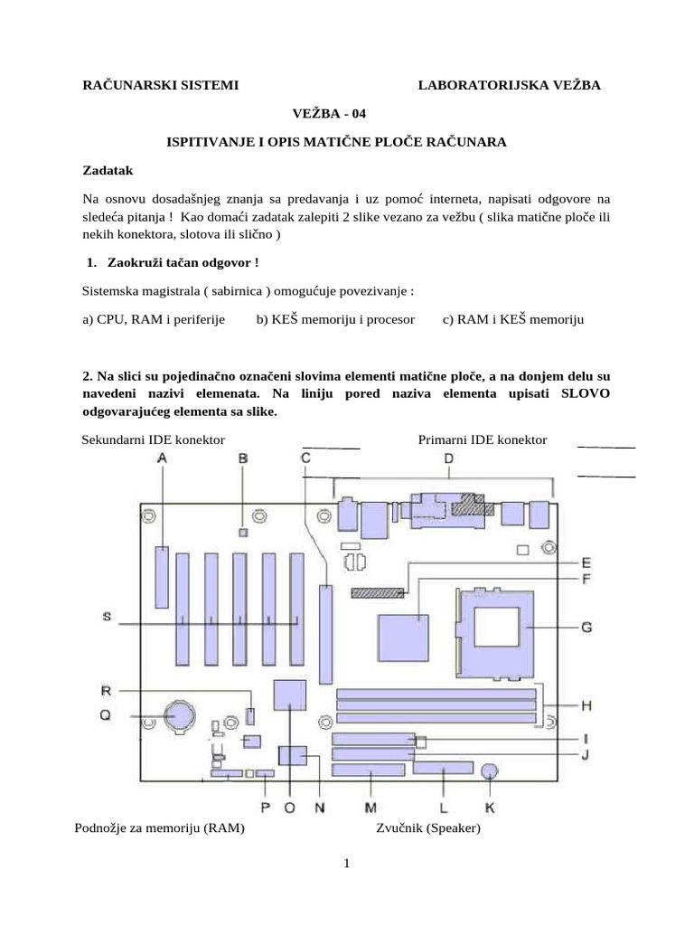 04 - MATICNA PLOCA - Opis | PDF