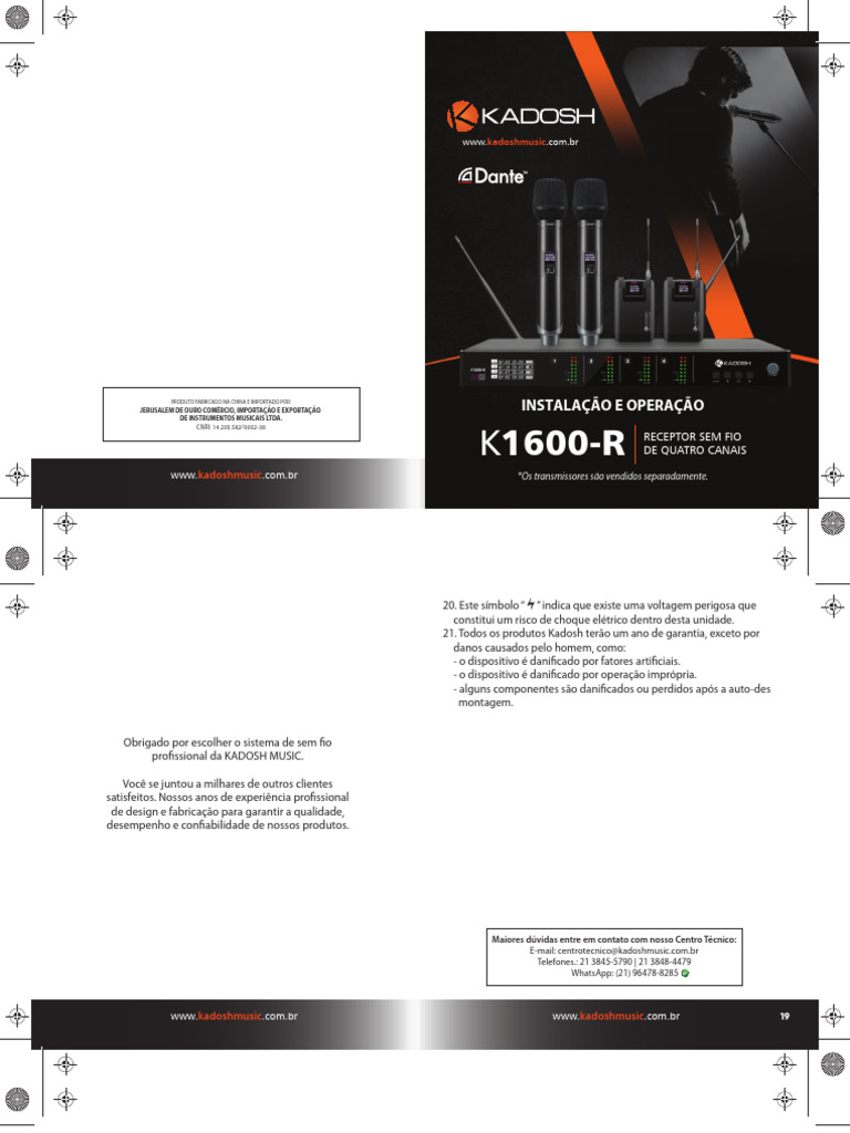 K1600-R Operation Manual | PDF