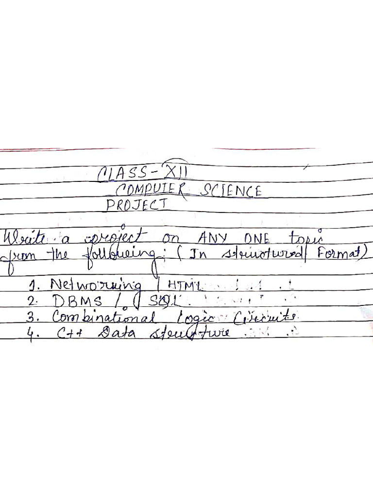 Coms Project Xii | PDF