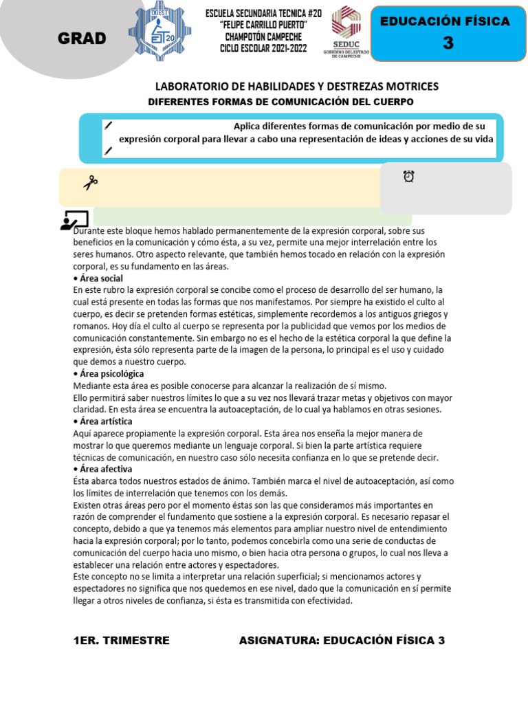EF.ISRAEL MEDINA_3°GRADO A.B,C, FICHA 2 OCTUBRE DEL 04 AL 15 | PDF