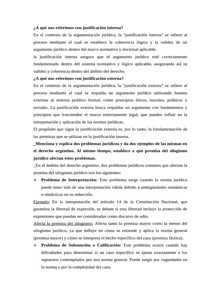 Foro TP 2 Argumentacion | PDF | Argumento | Justicia