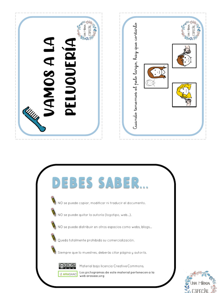 Historia Social Vamos A La Peluqueria Natj1w | PDF