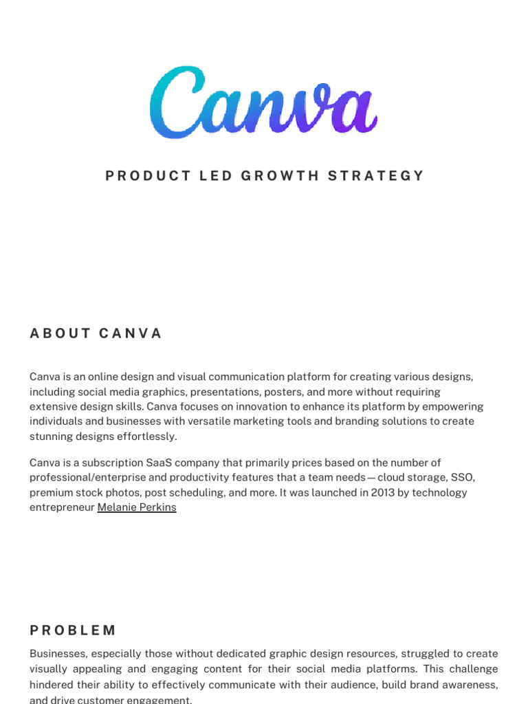 Canva Product-led Growth Strategy | PDF