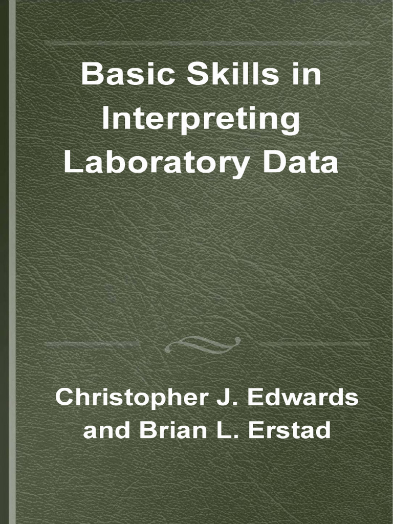 Edwards C. Basic Skills in Interpreting Laboratory Data 2022 | PDF