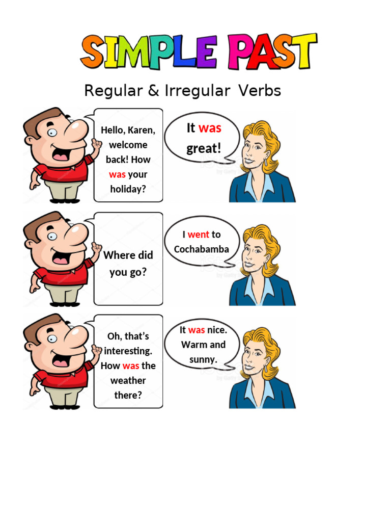 Cartillas Verbos Regulares e Irregulares | PDF