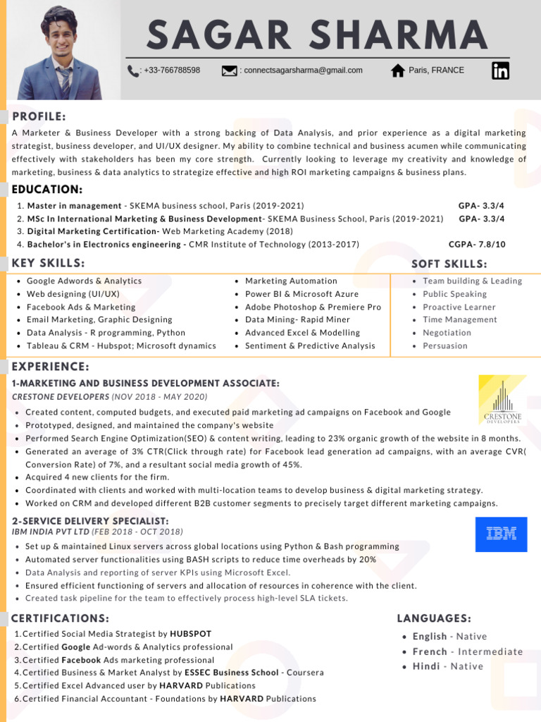 Sagar Sharma S Resume 1617598942 | PDF