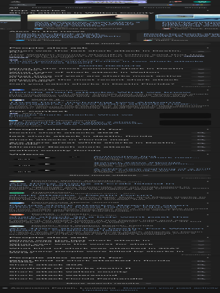 Shark Attacks in Destin Florida - Google Search | PDF