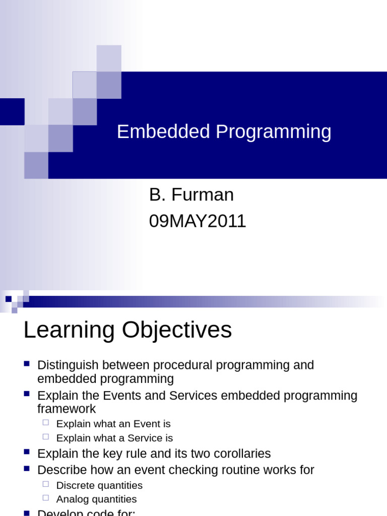 Lecture Embedded Programming | PDF