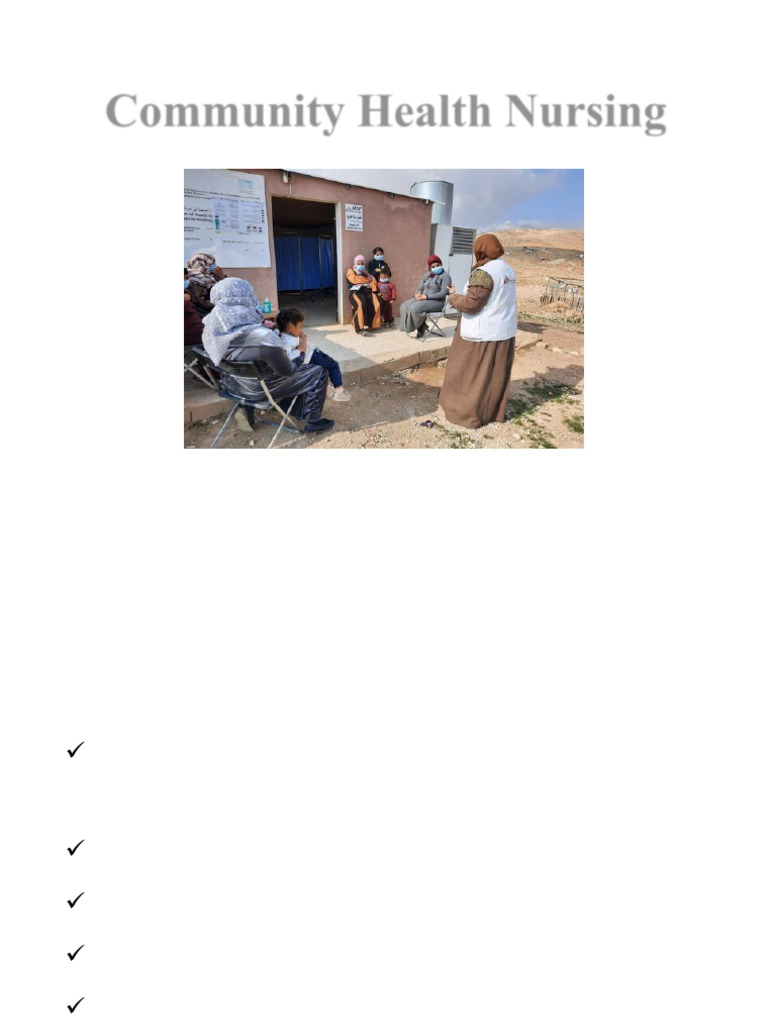 1 Community Health Nursing | PDF