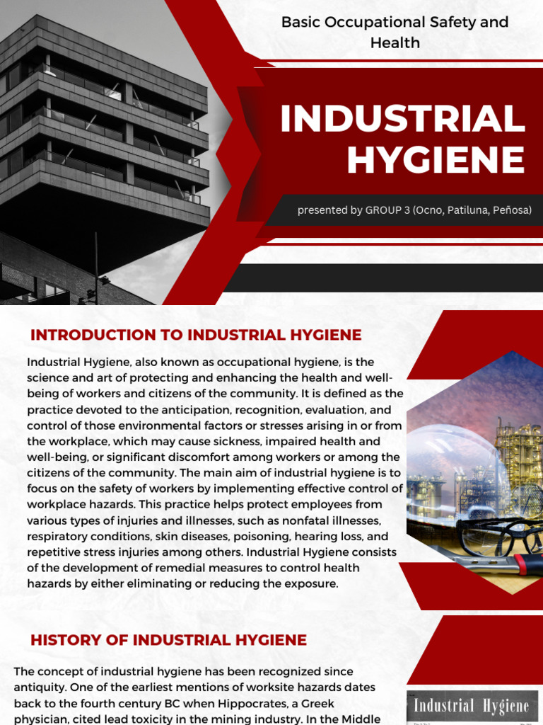 BOSH-Industrial Hygiene | PDF