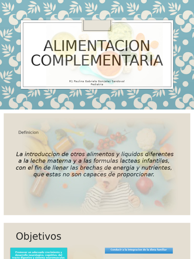 alimentacion complementaria | PDF