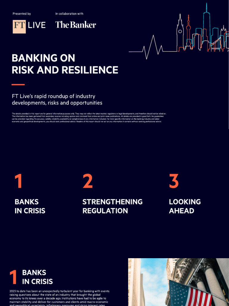 FT Banking risk and resilience Brochure Flyers | PDF