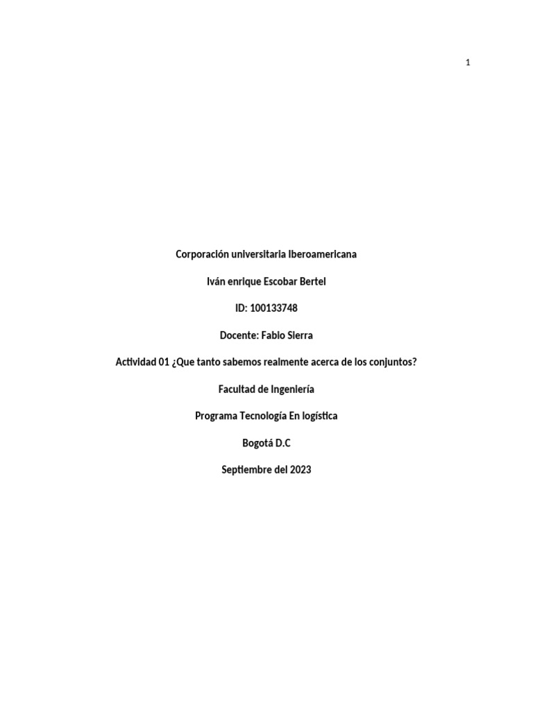 ACTIVIDAD Matematicas Basicas | PDF