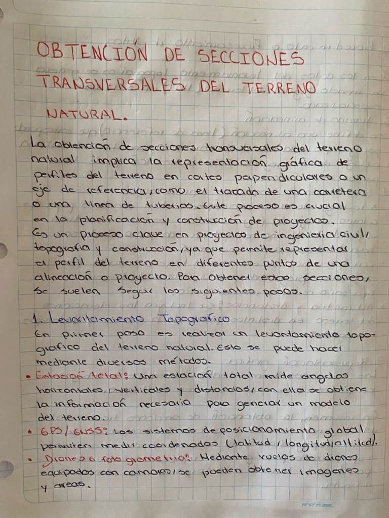 Obtencion Del Terreno Natural | PDF