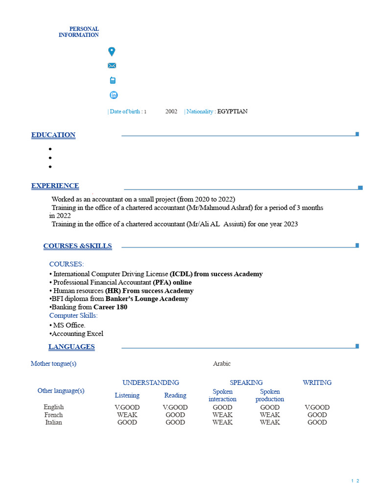Mayar Yasser Cv 2024 | PDF