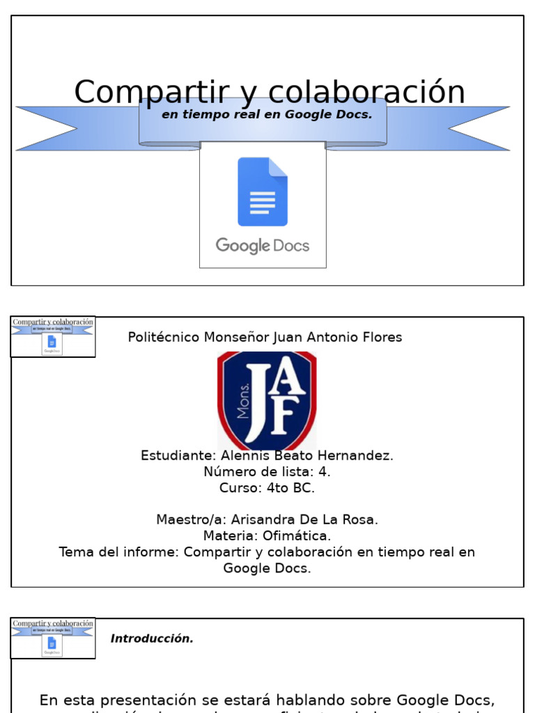 Compartir y Colaboración en Tiempo Real en Documentos | PDF