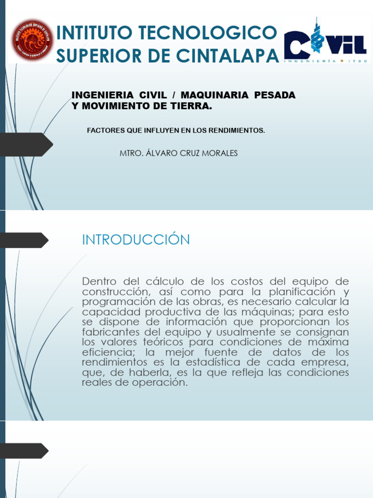 Factores Que Influyen en El Rendimiento | PDF | Ingeniería